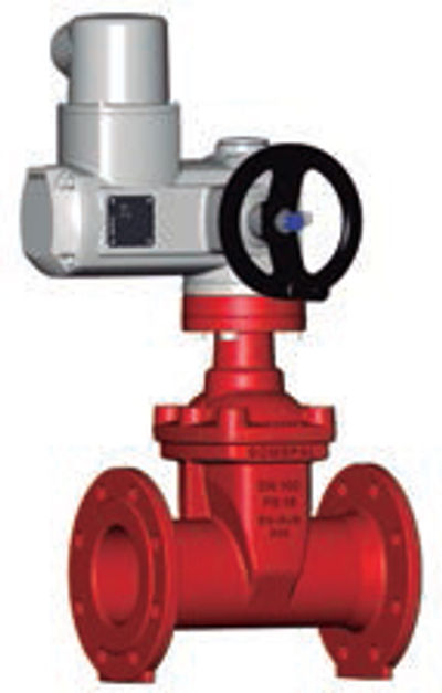 Válvula de compuerta con actuador Auma - Serie 15 - PN 16 - DN 100 ...