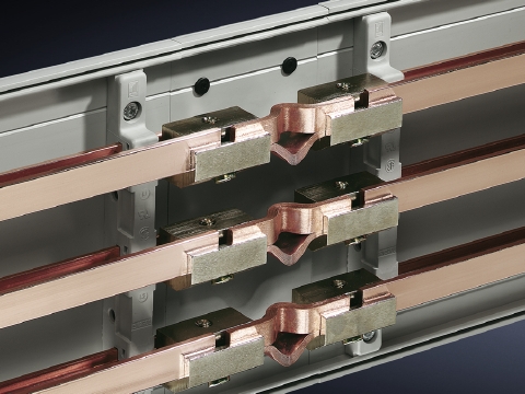 Barras RiLine60, Sistema barras PLS 800A empalme barras - RITTAL DISPREL SA