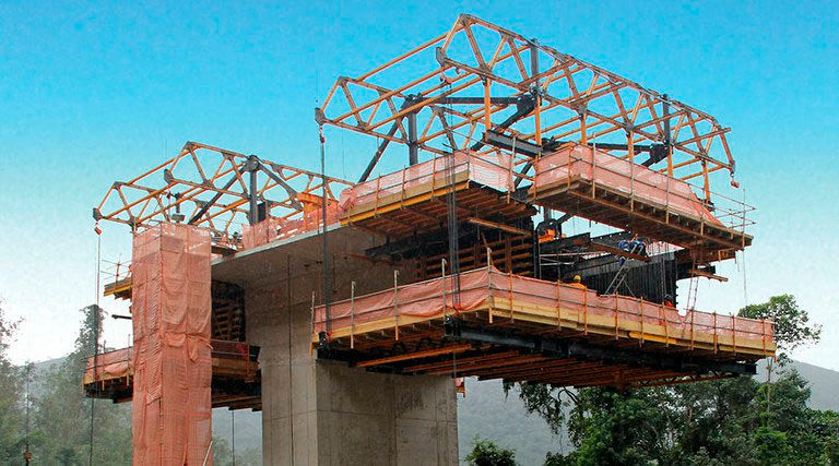 Carro de avance, referencia CVS de Ulma. Construcción de puentes de ...