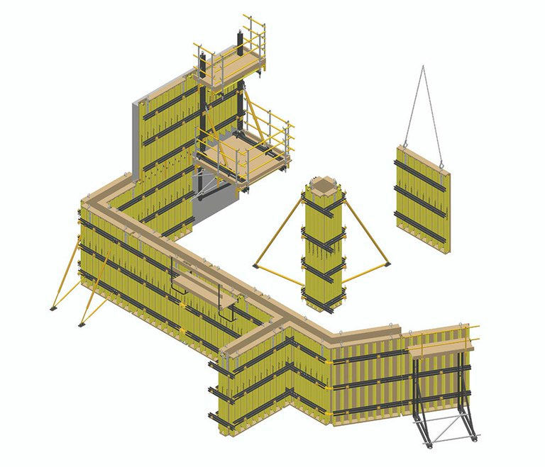 Sistema de encofrado de vigas de madera, referencia ENKOFORM V-100 de ...