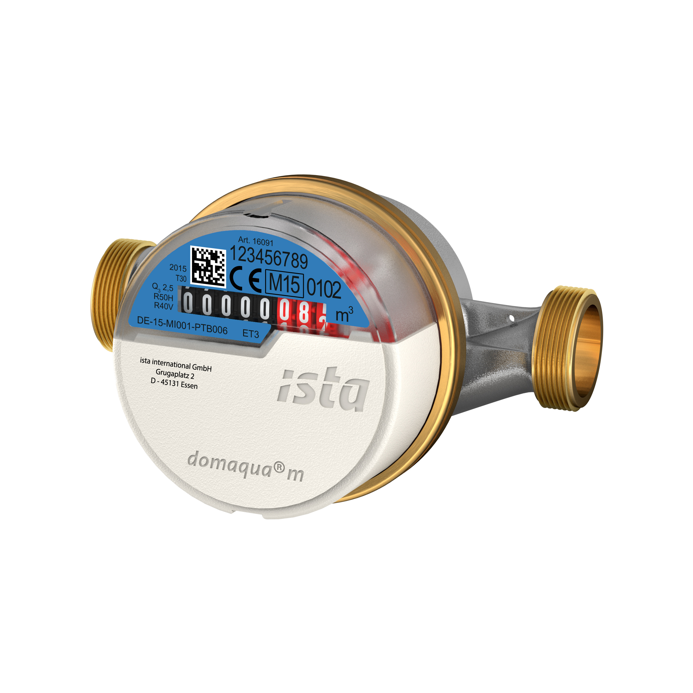 Contador de agua domaqua® de Ista Metering. Contador de chorro único ...