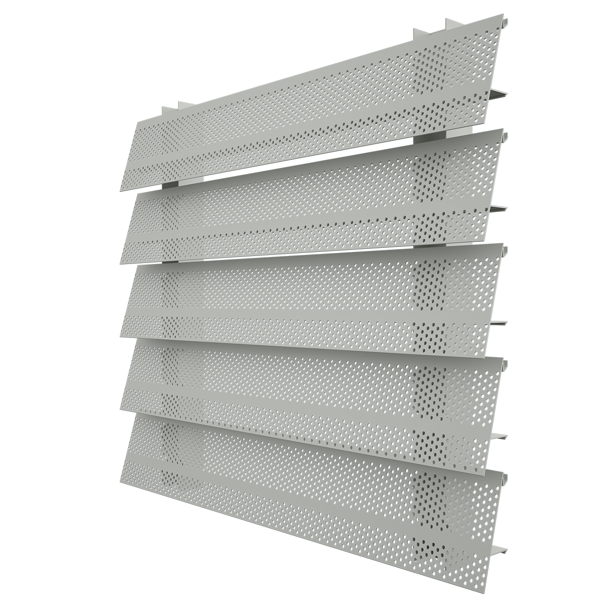 Celosía de lama fija aluminio microperforado, modelo I micro de Saxun ...