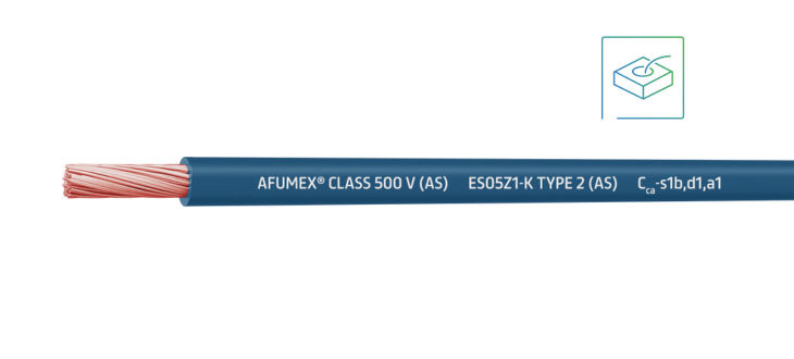 Cable AFUMEX Class 500 V (AS) ES05Z1-K TYPE 2 (AS) Cca-s1b,d1,a1 1x0,75 ...