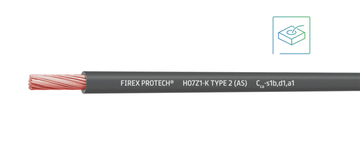 Cable FIREX Protech 750 V (AS) H07Z1-K TYPE 2 (AS) Cca-s1b,d1,a1 1x1,5 ...