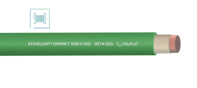 Cable EXZHELLENT Compact 1000 V (AS) RZ1-K (AS) Cca-s1b,d1,a1 1x2,5 ...