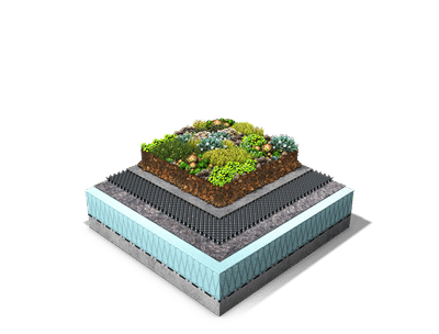 Cubierta ecológica y ajardinada invertida de ZinCo - ZINCO CUBIERTAS ...