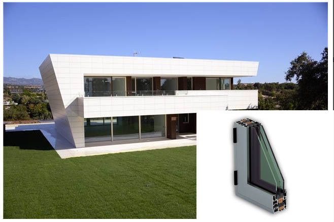 Ventana aluminio practicable 2 hojas serie ALG-75 Máxima de Alugom ...