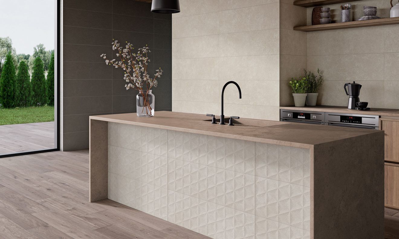 Baldosa imitación madera, porcelánico, de la serie Arendal de Undefasa. 80x80 rectificado. Moka ...